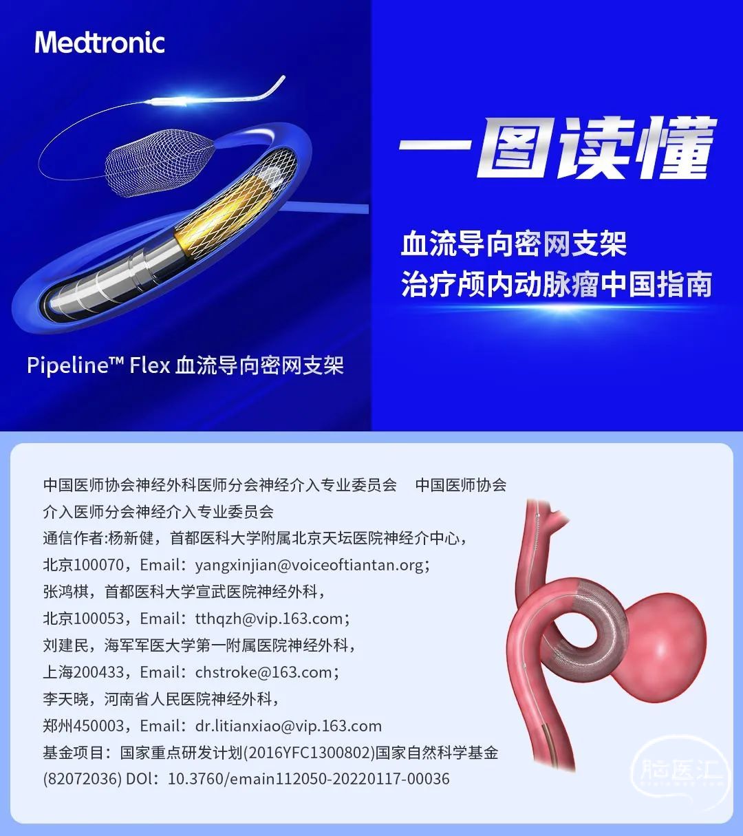 一图读懂:血流导向密网支架治疗颅内动脉瘤中国指南(2022) 脑医汇
